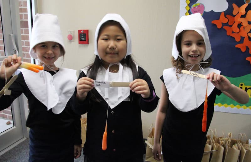 Second Graders Experience A Day in the Life of a Pilgrim - Hello Woodlands