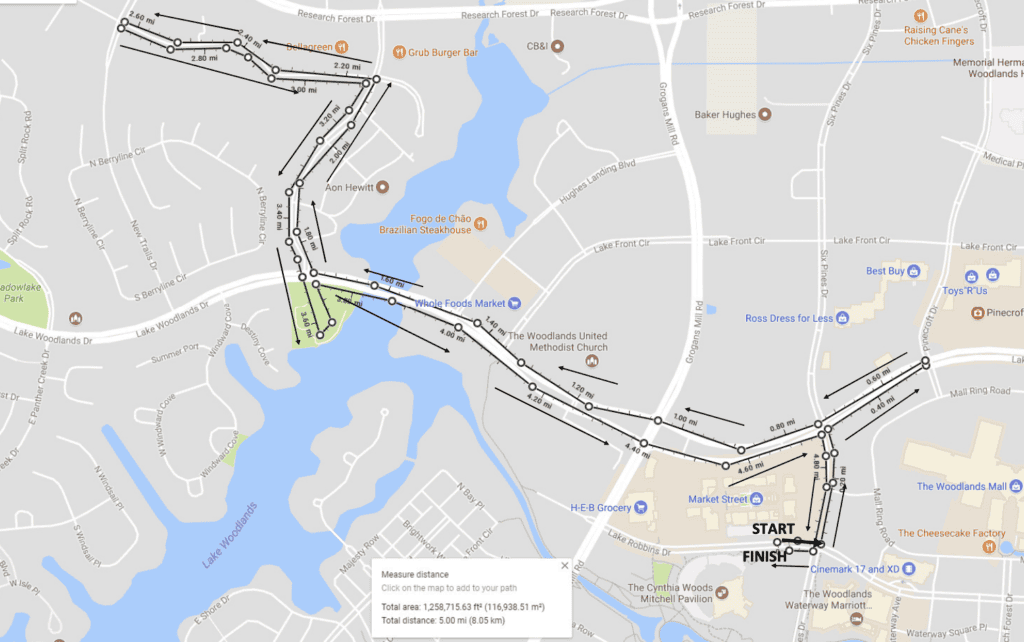 run thru the woods race route traffic the woodlands - Hello Woodlands
