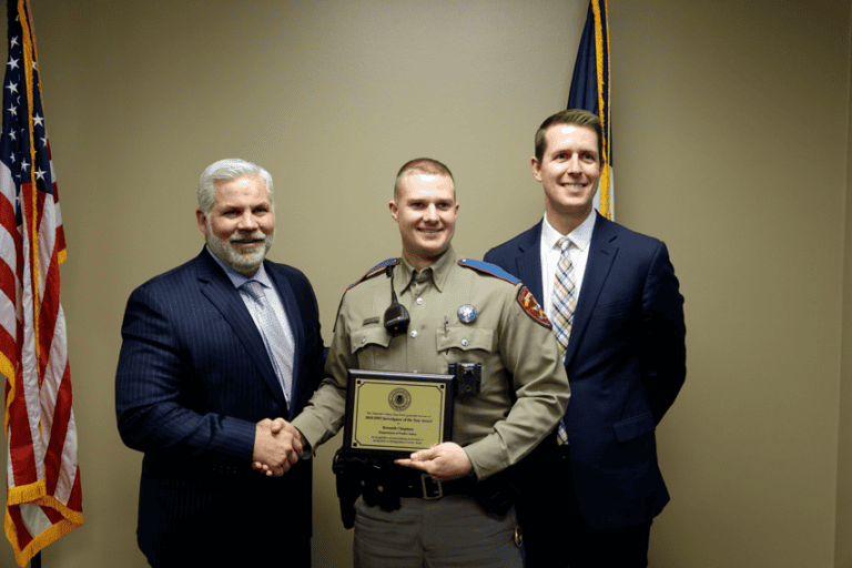 District Attorney Brett Ligon presents annual DWI Awards - Hello Woodlands