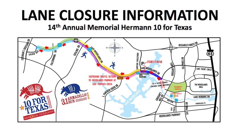 10 for Texas Lane Closures 2019 Cover - Hello Woodlands