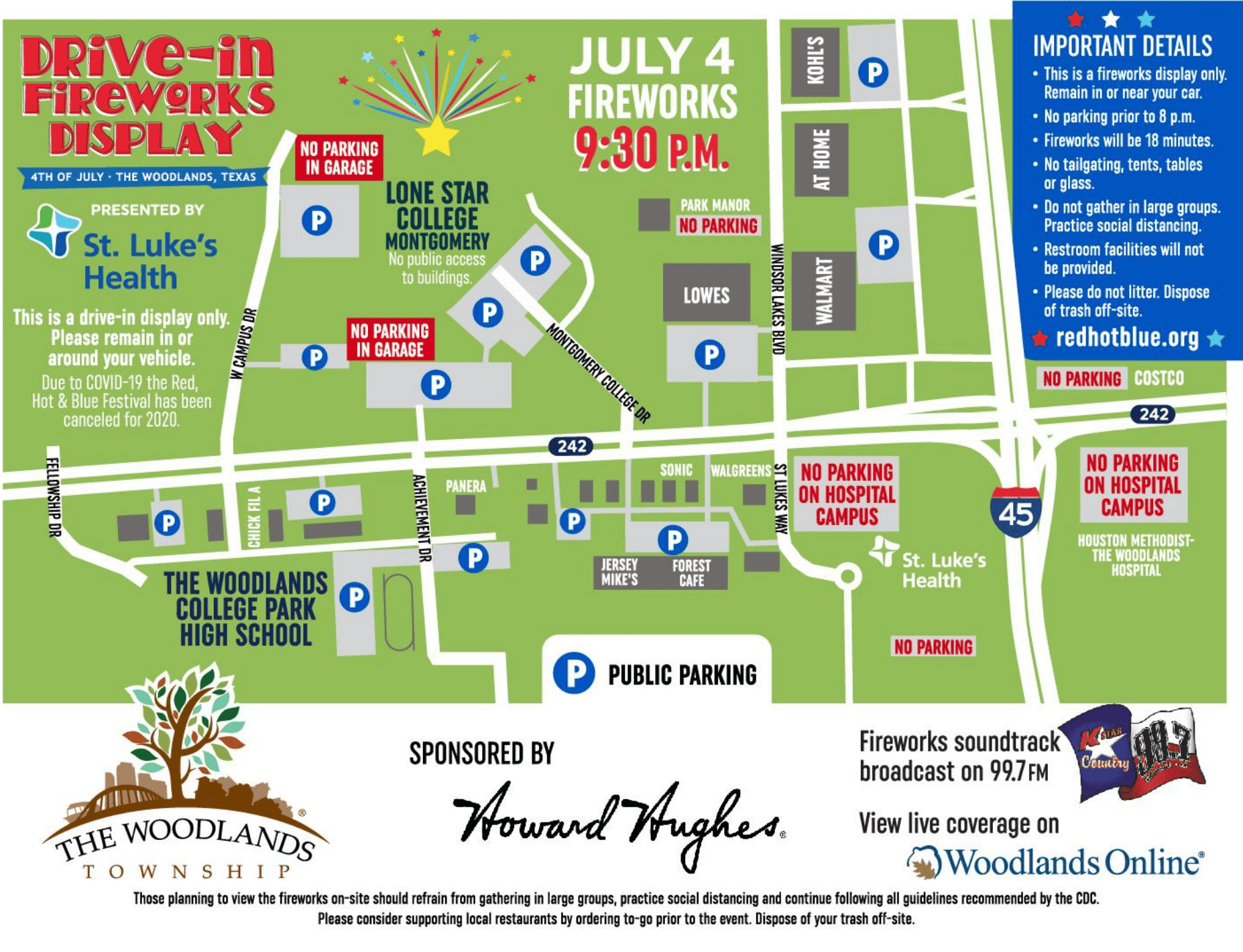 Township “Drive-in” Fireworks Display information and parking - Hello ...