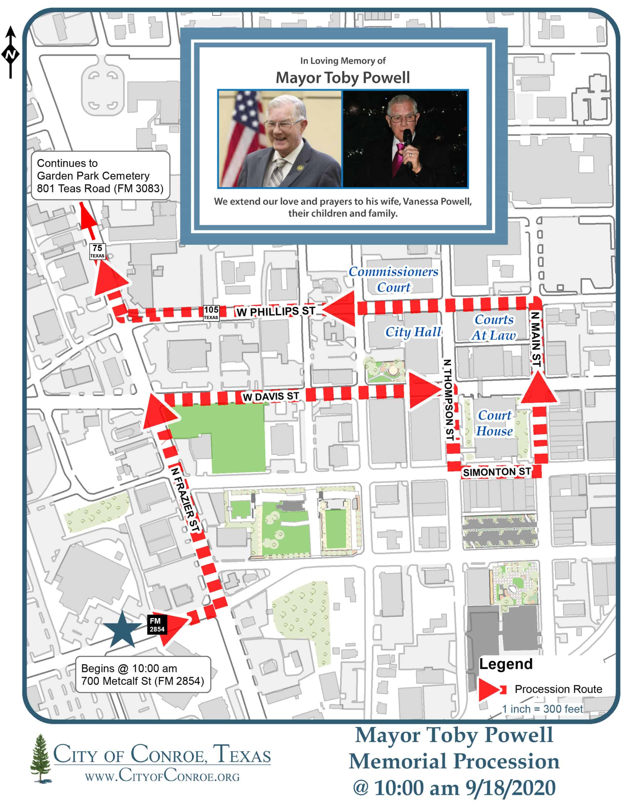 Memorial Procession Honoring Conroe Mayor Toby Powell to be held Sept ...