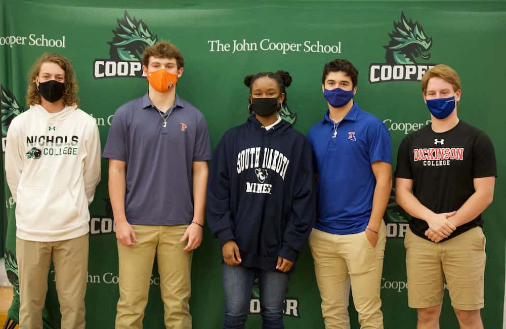 Five Cooper Athletes Commit to Compete at College Level - Hello Woodlands
