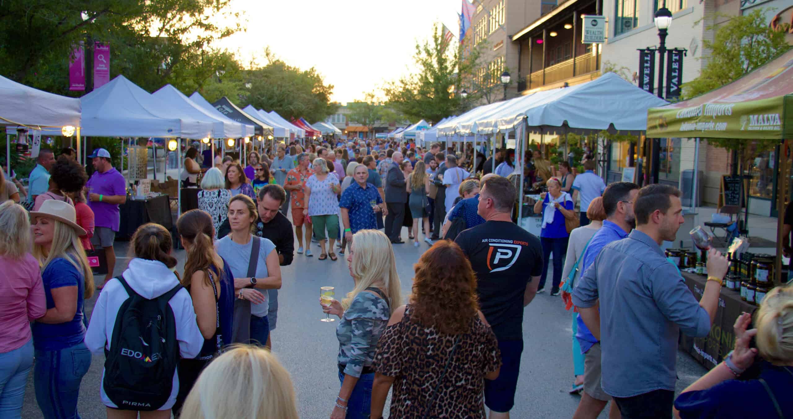 Wine and Food Week's H-E-B Wine Walk held at Market Street - Hello ...