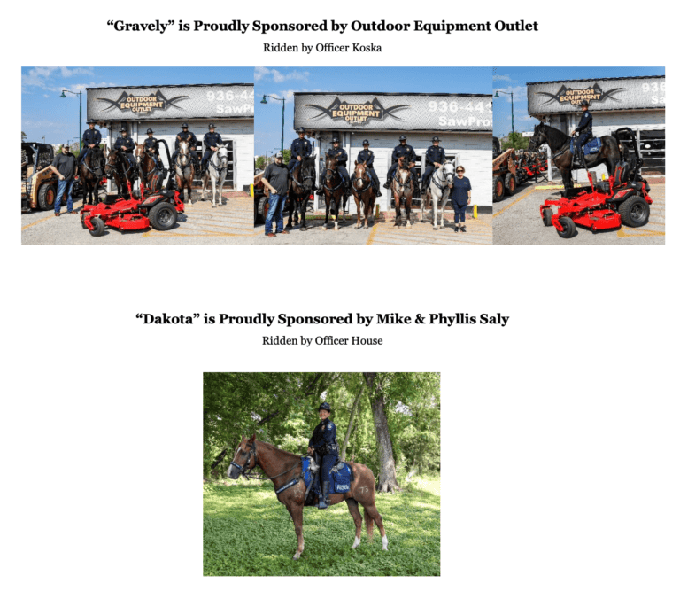 Conroe Police Department implements Mounted Patrol Unit - Hello Woodlands