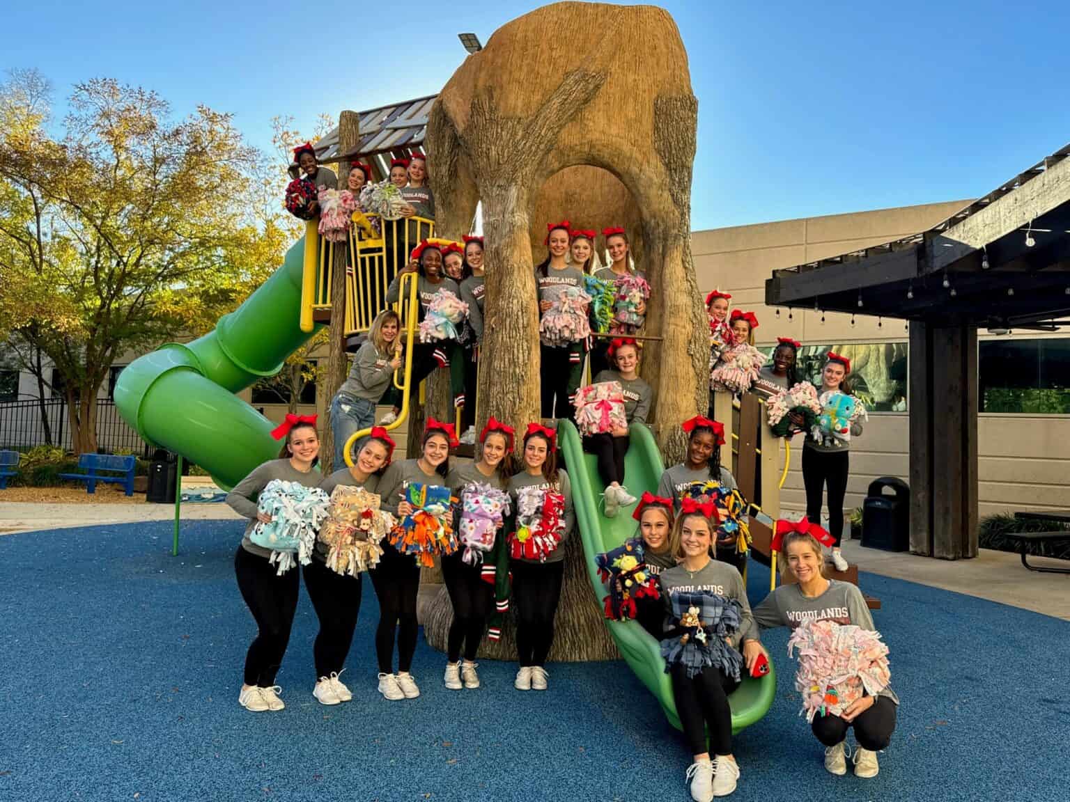 TWHS Cheerleader Squad makes Annual Gift of Handmade Blankets to NICU ...