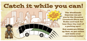 Catch a ride to the rodeo with The Woodlands Express - Hello Woodlands