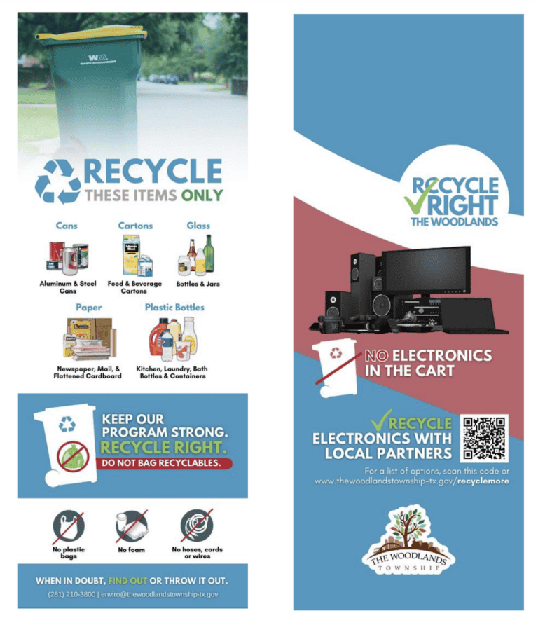 Township continues Recycle Right Education Program - Hello Woodlands