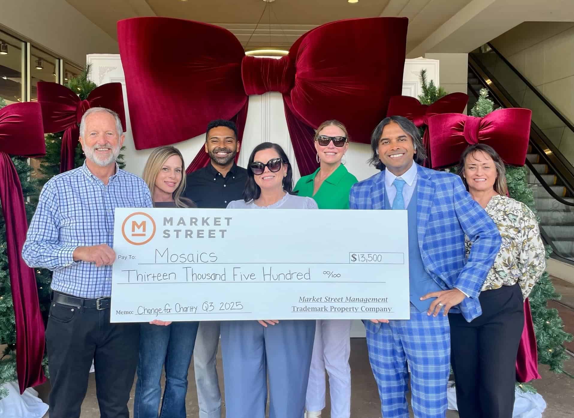 Market Street's Change for Charity donates $13,500 to Mosaics of Mercy ...