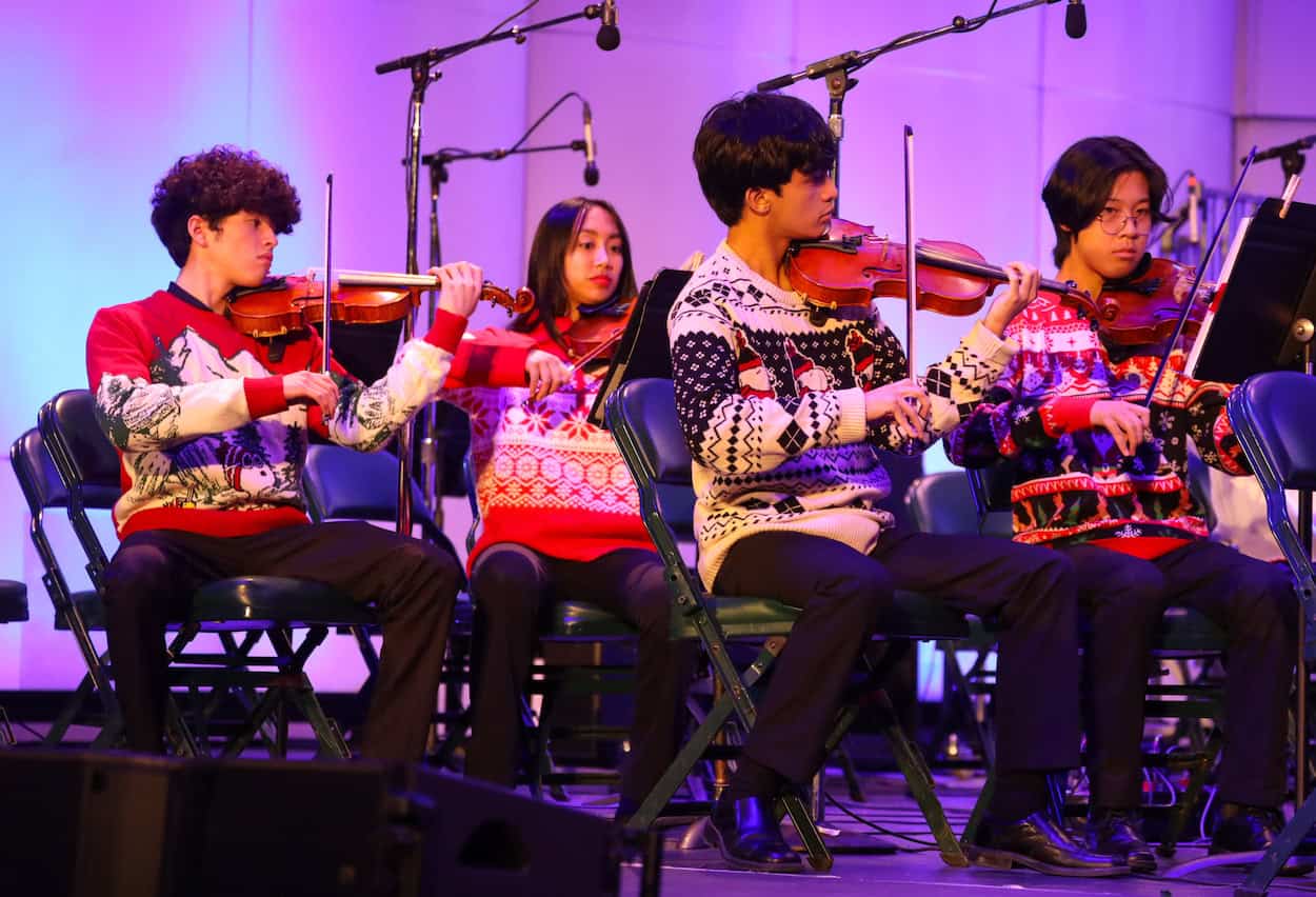 Conroe ISD student musicians perform at The Pavilion's Holly Jolly ...