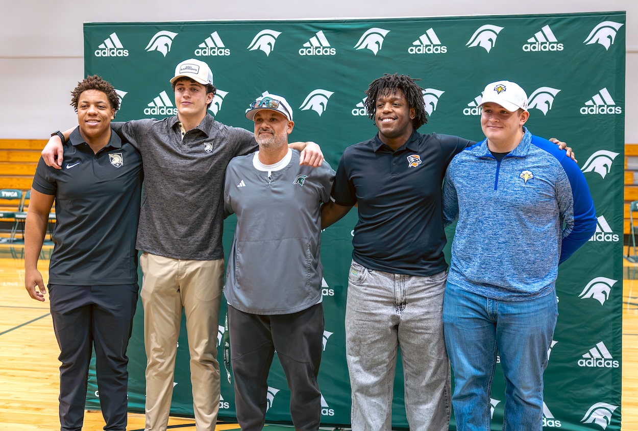 Four Woodlands Christian Academy Football Athletes celebrate Signing ...